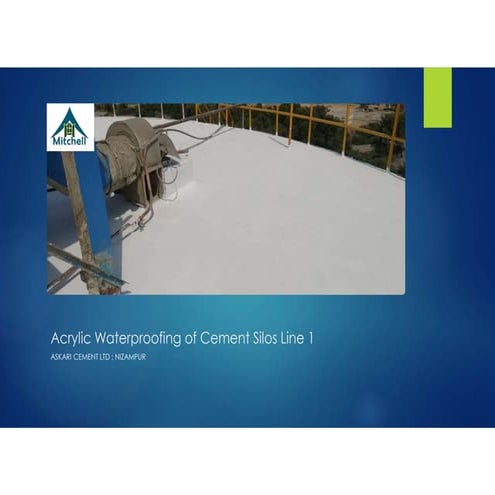 Acrylic waterproofing of cement silos line 1 | PDF