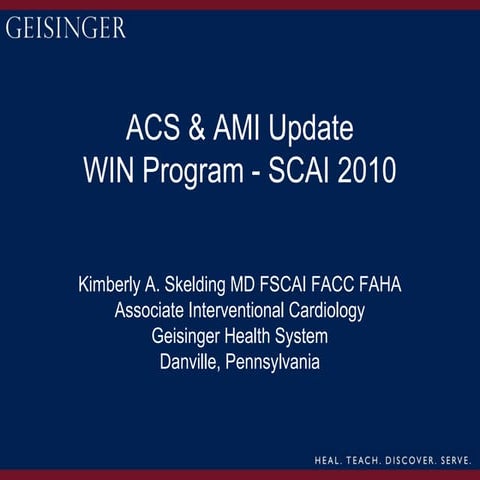 Acs ami update-win program - scai 2010 | PPT