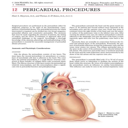 Acs0412 Pericardial Procedures | PDF