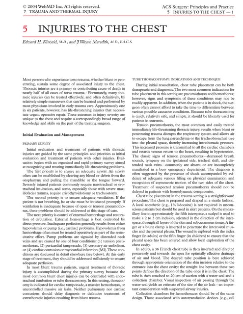 Tension pneumothorax | PPTX | Death, Injury, or Military Conflict ...