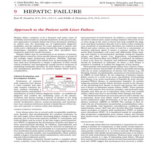 Acute on Chronic Liver Failure (ACLF) | PPTX