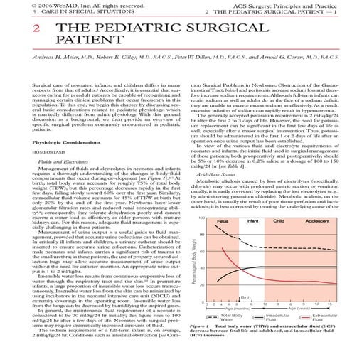 Acs0902 The Pediatric Surgical Patient | PDF