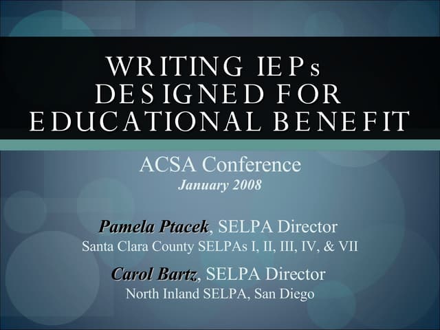 sample IEP