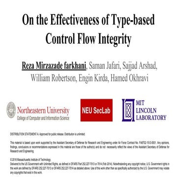 On the Effectiveness of Type-based Control Flow Integrity | PPT