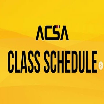 ACSA Class Schedule in Melbourne City for Kids & Adults | PDF