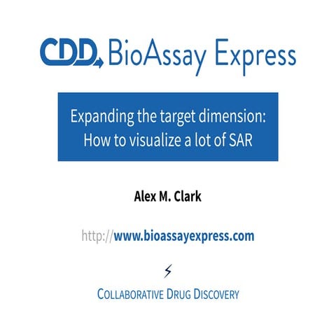CDD BioAssay Express: Expanding the target dimension: How to visualize ...