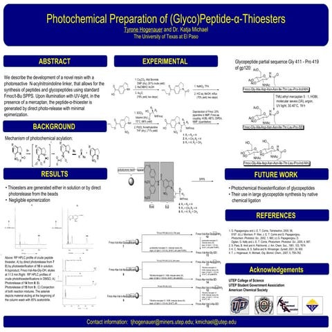 ACS National Meeting Poster Presentation | PPT | Chemistry | Science