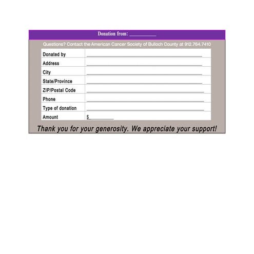 In Kind Donation Form | PDF