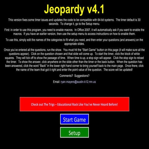 Jeopardy Review Game | PPT