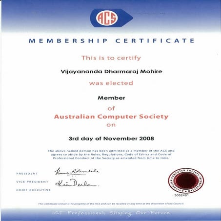 Australian Computer Society member | PDF