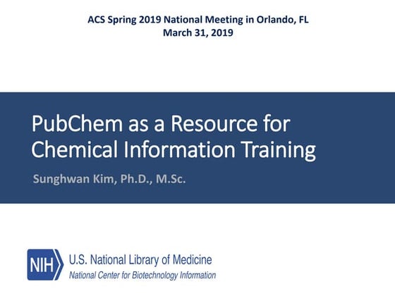 Pubchem | PPT | Chemistry | Science