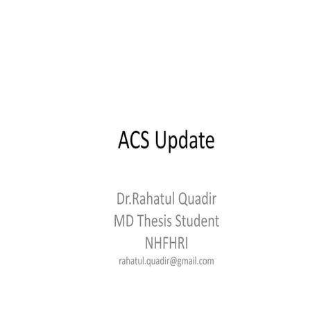 ACS update | PPT