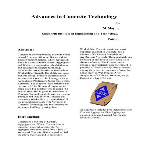 Concrete technology | PPT