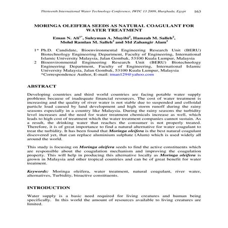 Act. 7. moringa_oleifera_seeds_as_natural_coagulant_for_water_treatment | PDF | Water Services ...