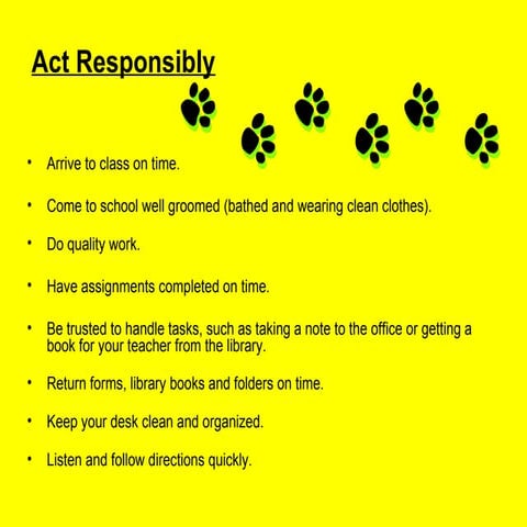 Act Responsibly | PPT