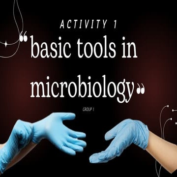 Basic Tools in Microbiology (Microscopy) | PDF