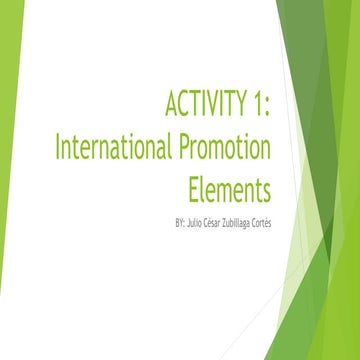 International Promotion | PPT