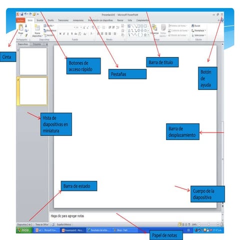 Interfaz de power point | PPTX