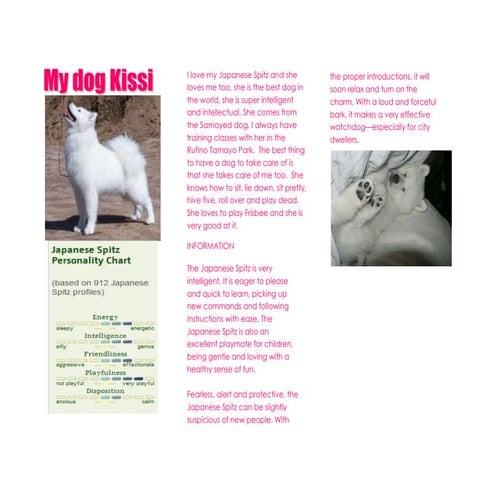 isa | DOCX | Dogs | Pets