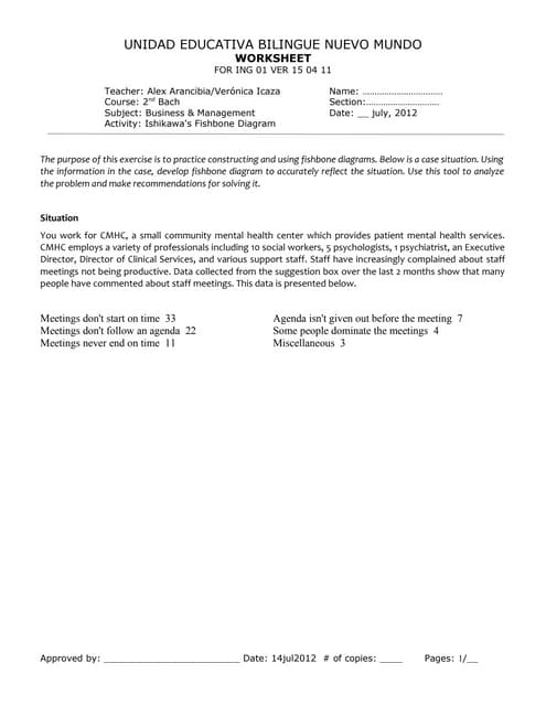 LIFO - FIFO Worksheet | DOC