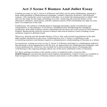 Act 3 Scene 5 Romeo And Juliet Essay.pdf