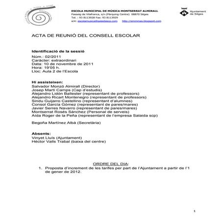 Acta2011_10novembre_extraordinària | PDF