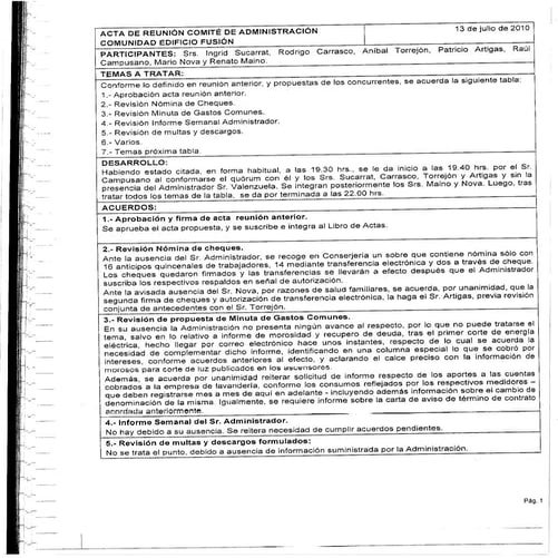 Acta ca 2010 mar09 | PDF