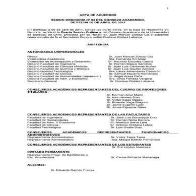 Acta nº 04 ord. de 06.04.2011