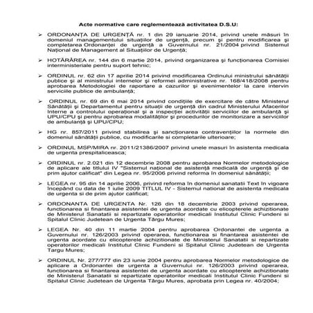 Acte normative D.S.U. M.A.I. | PDF