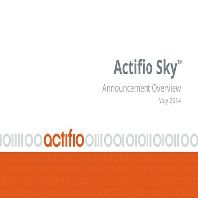 Actifio Sky Briefing - Sales presentation.pptx