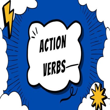 Action verbs power point for Secondary Stundents | PDF