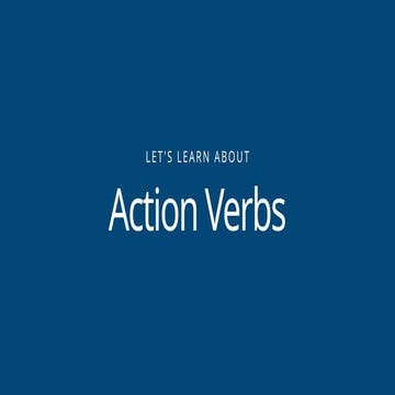 Action Verbs for effective learning good | PPTX