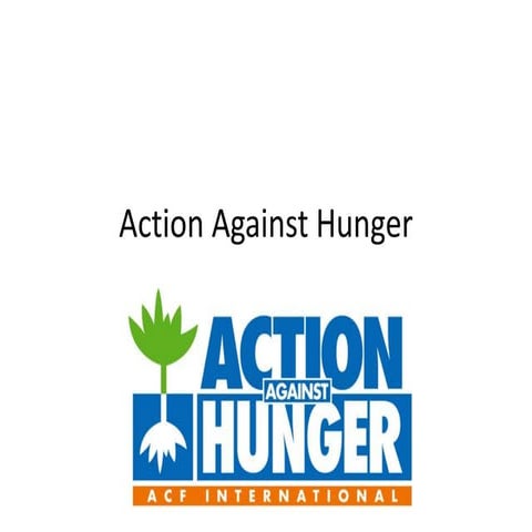 Action against hunger | PPTX