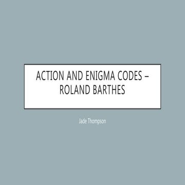 Action and enigma codes | PPT