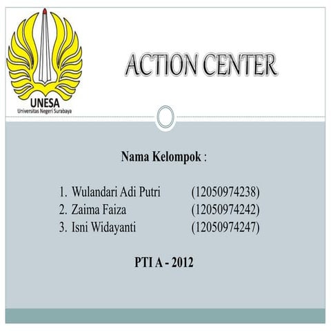 Action Center | PPT