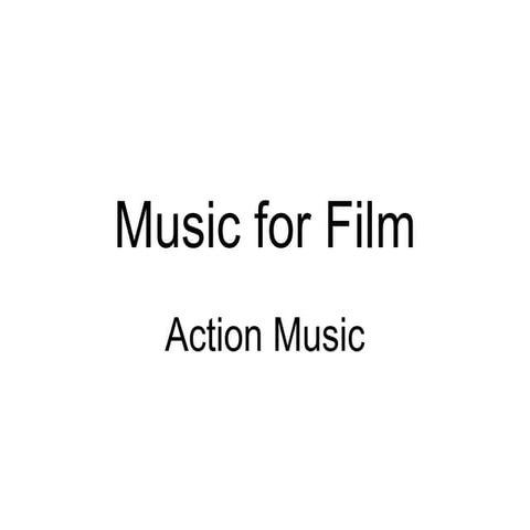 Film Music - a powerpoint presentation for film music | PPT