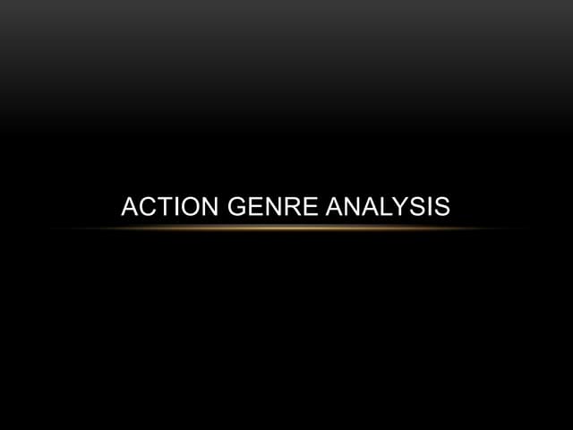 Codes and conventions of the action genre | PPTX