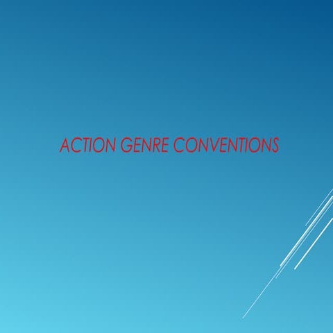 Action Genre Conventions | PPTX