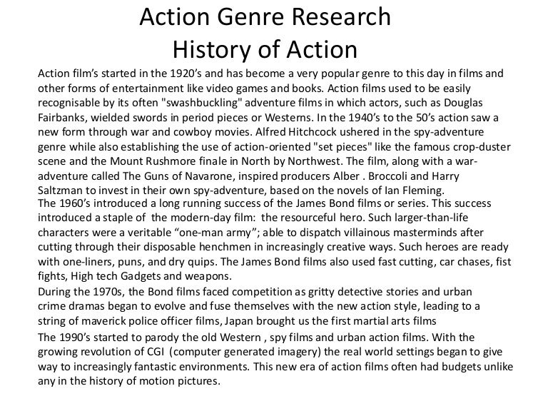 Action genre research
