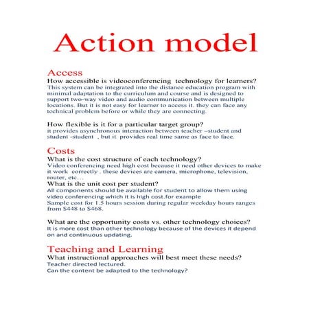 Action model | PDF