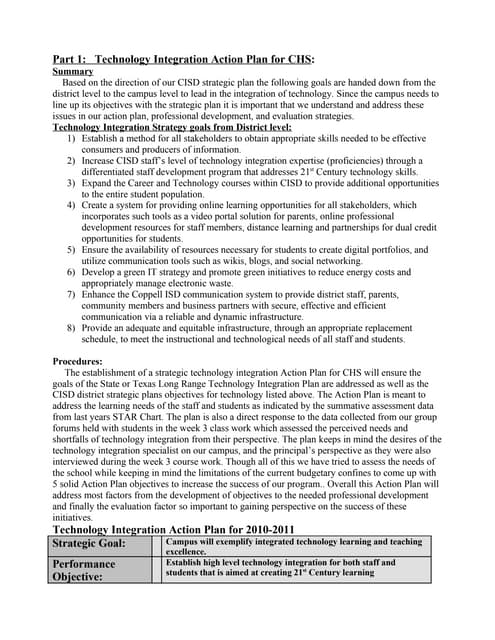 Technology Action Plan | XLSX