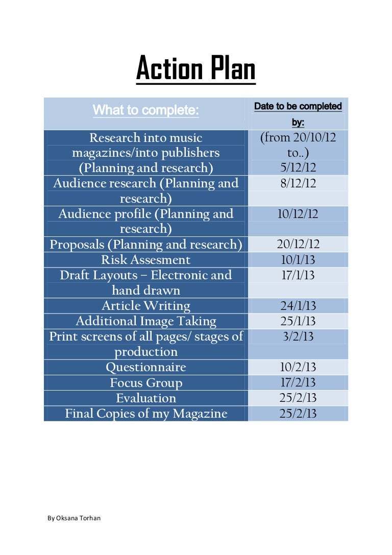 ACTION PLAN action-plan
