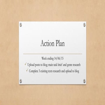 Action Plan 1 | PPT