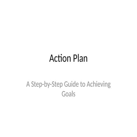 Making action plan | PPT