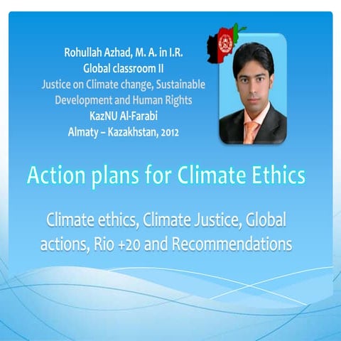 Action plans for climate ethics 2007 | PPTX