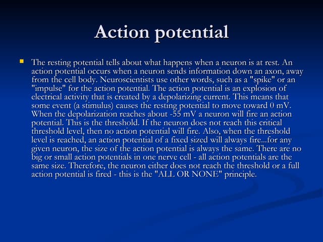 Action potential | PPT
