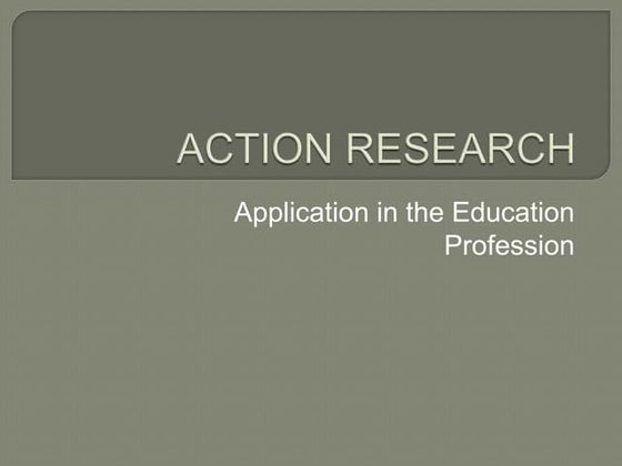 Action research | PPT