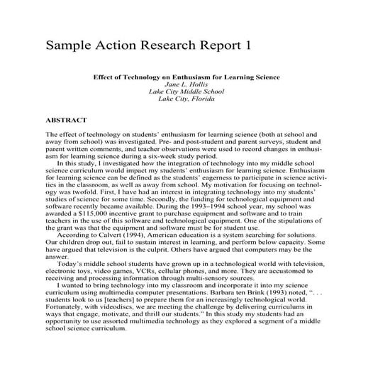 Action research | PDF