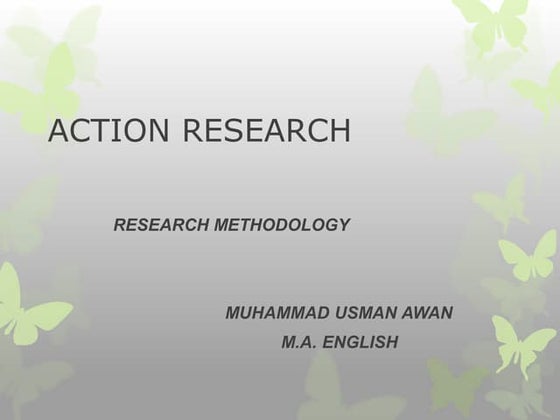 Action research: Basic Information on Action Research | PPT