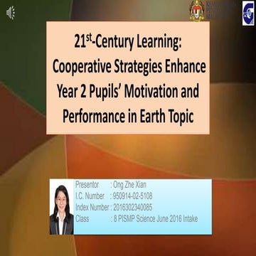 21st Century Learning: Cooperative Strategies Enhance Year 2 Pupils ...